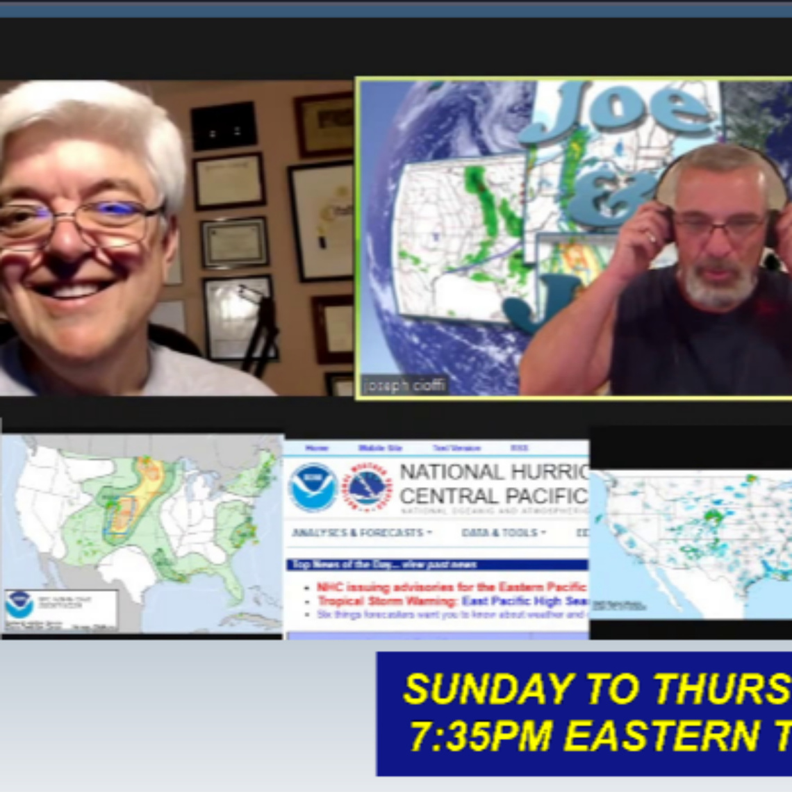 Joe & Joe Weather Show Podcast Special Guest Tonight Meteorologist Lee ...