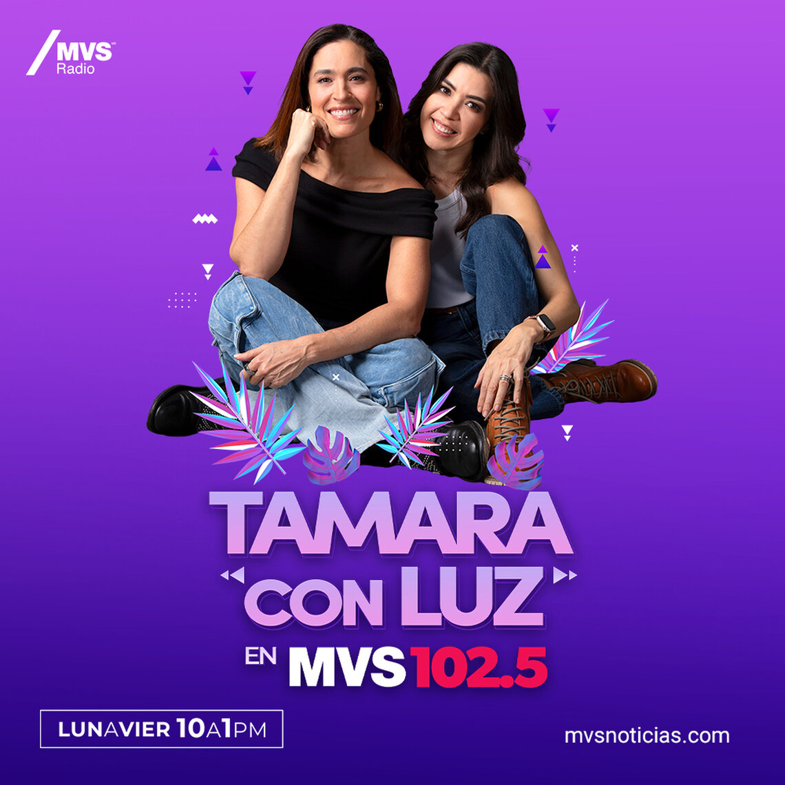 Cathy Calderón de la Barca con Tamara Vargas en MVS 102.5 – 14 May 24 ...