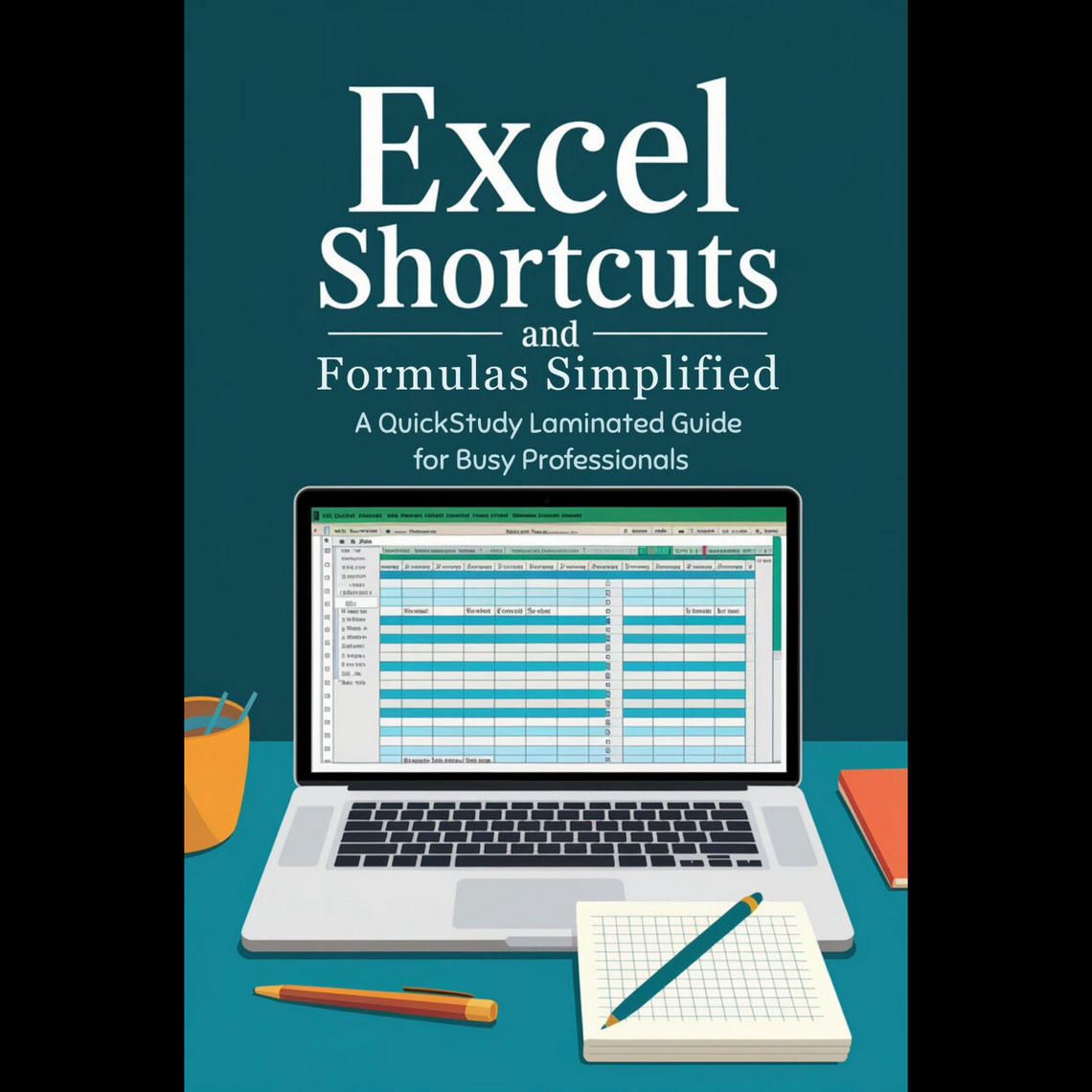 Excel Shortcuts and Formulas Simplified: A QuickStudy Laminated Guide ...