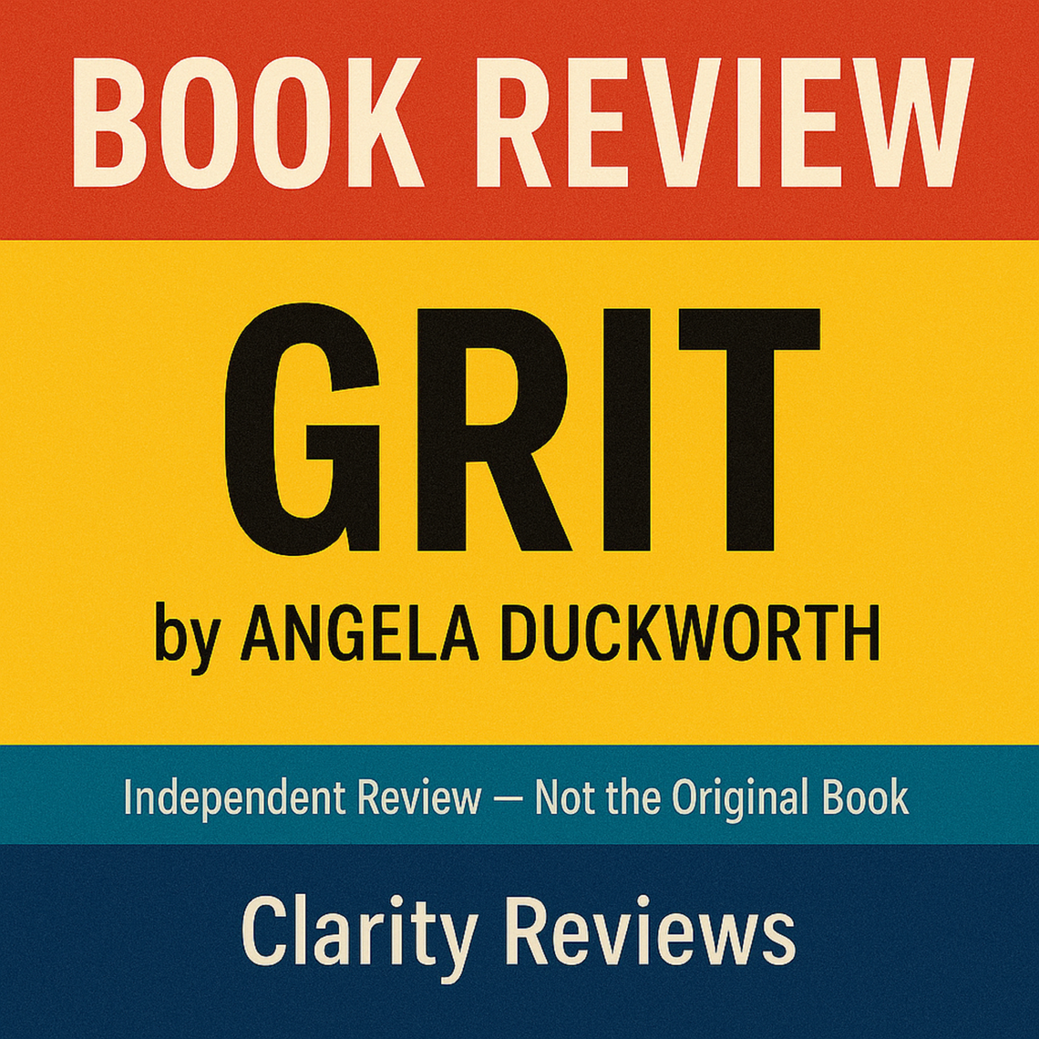 Grit — Book Review — Angela Duckworth by Clarity Reviews (Audiobook ...