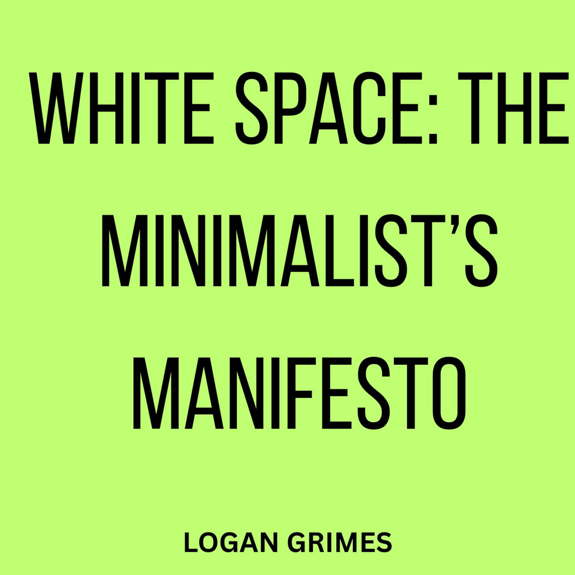 White Space: The Minimalist’s Manifesto by Logan Grimes (Audiobook ...