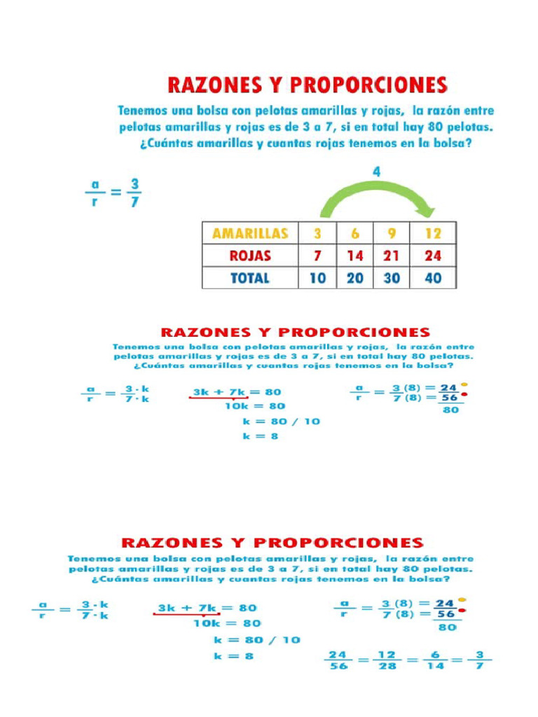 Razones y Proporciones | PDF