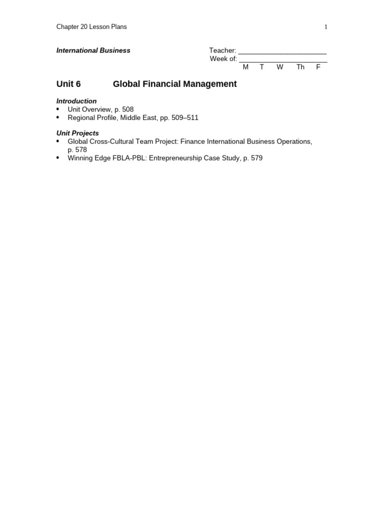 Chapter 20 Lesson Plans | PDF | Lesson Plan | Procedural Knowledge