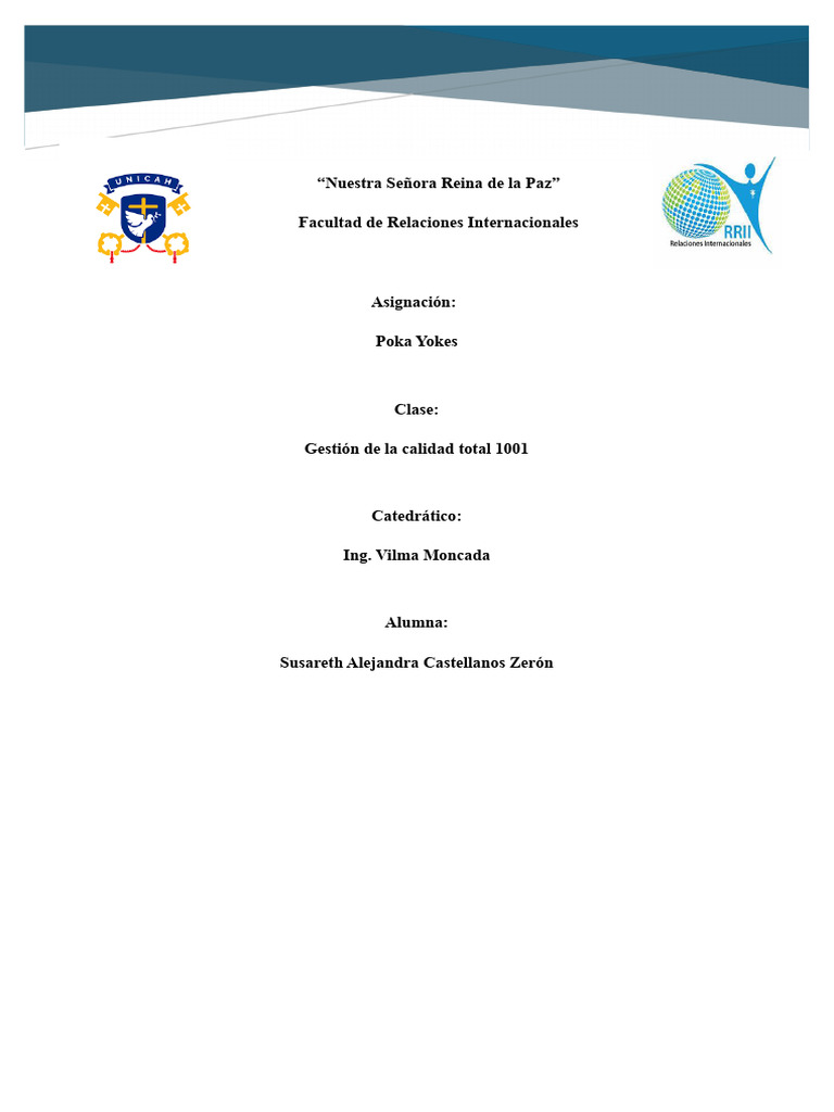 Poka Yokes | PDF