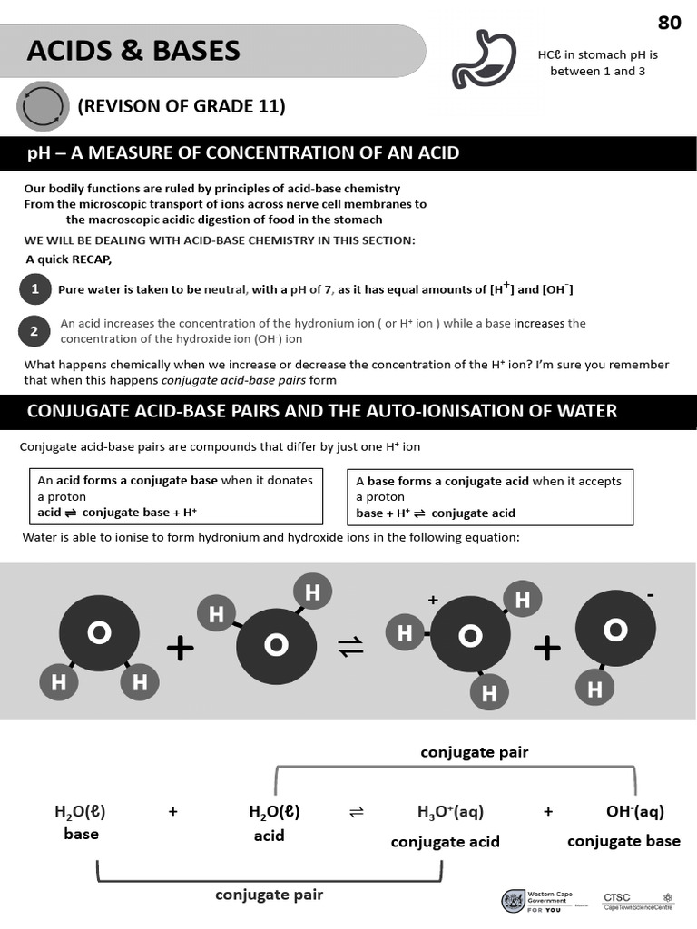 Booklet Part 6.1 Understanding Acids and Bases 80 - 85 | PDF | Acid ...