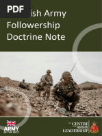 Followership and Servant Leadership in the Army | PDF | Servant ...