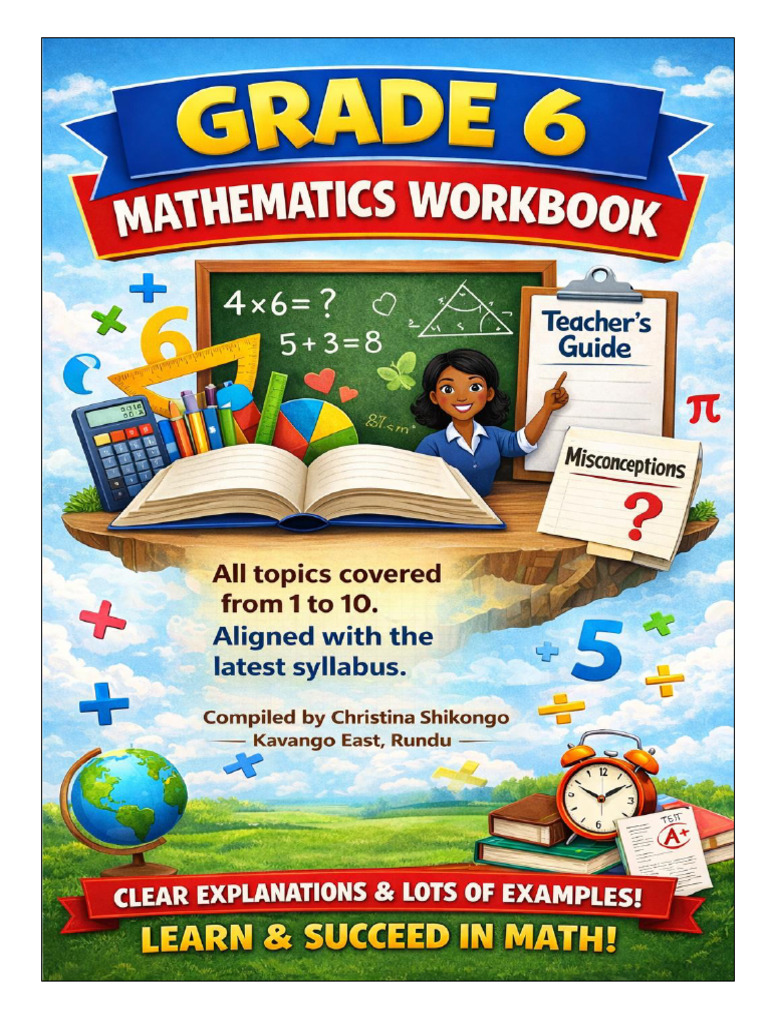 Grade 6 Mathematics Workbook | PDF | Subtraction | Multiplication