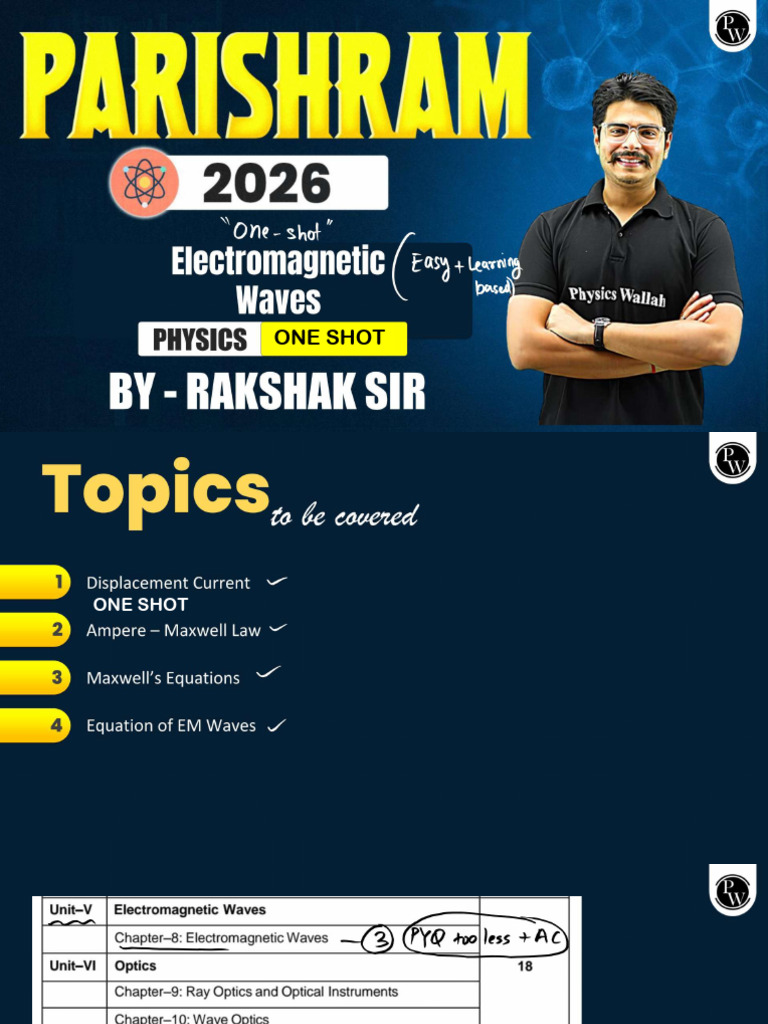 Notes Electromagnetic Waves | PDF
