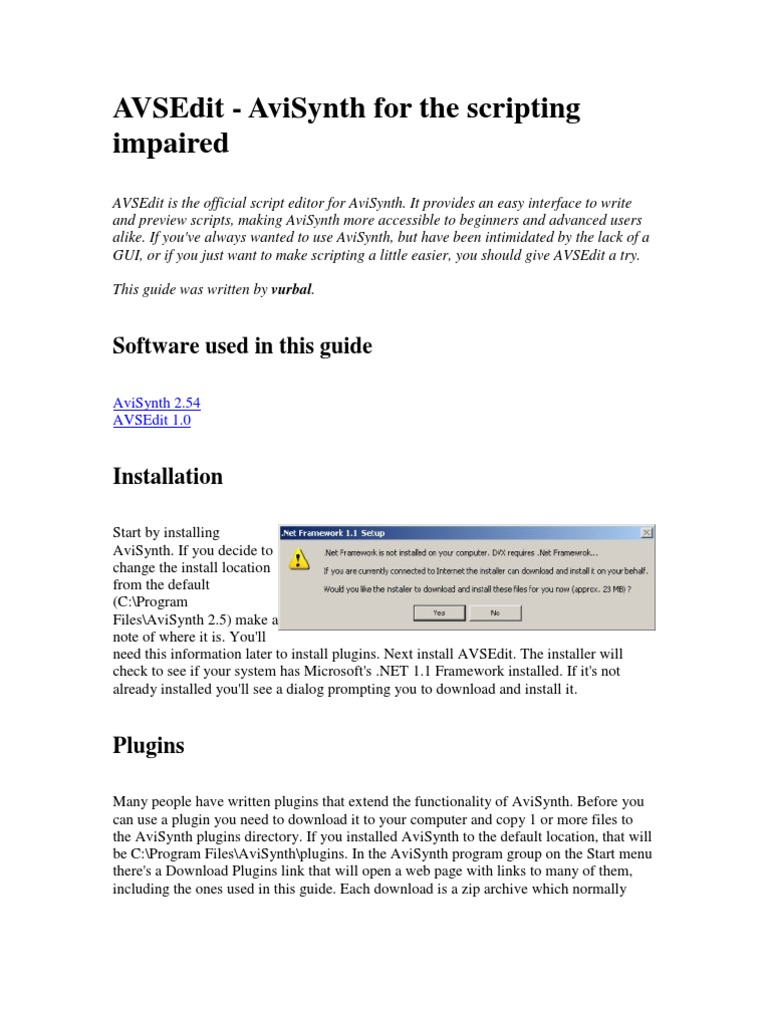 An Introduction to Scripting with AVSEdit: A Beginner's Guide to ...