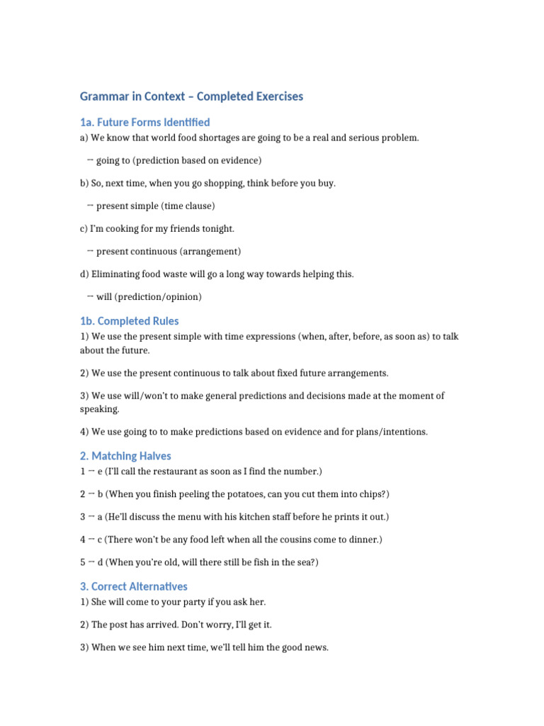 Grammar in Context Completed | PDF