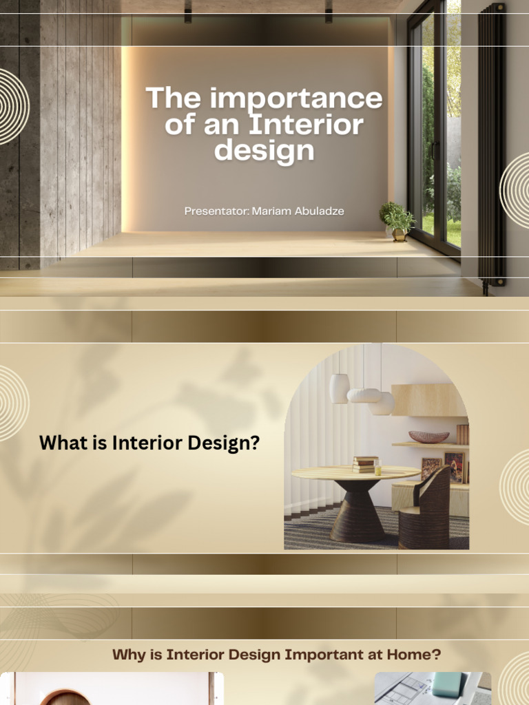 The Importance of An Interior Design | PDF