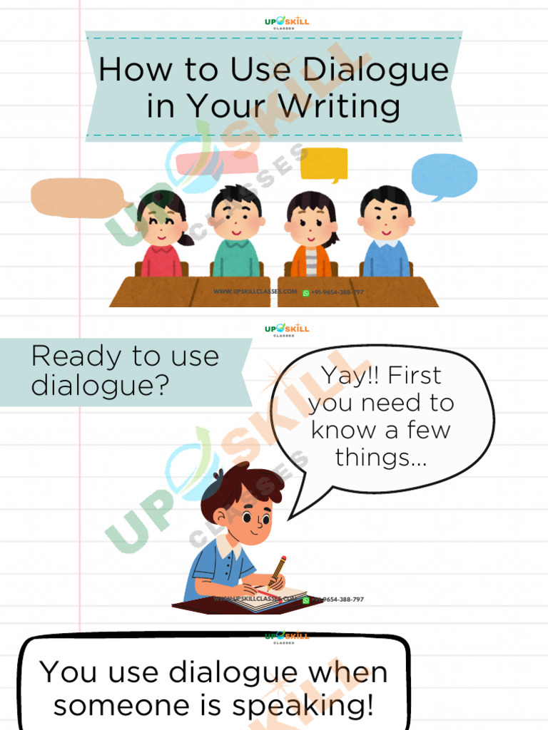How To Use Dialogue in Your Writing - UPSC | PDF