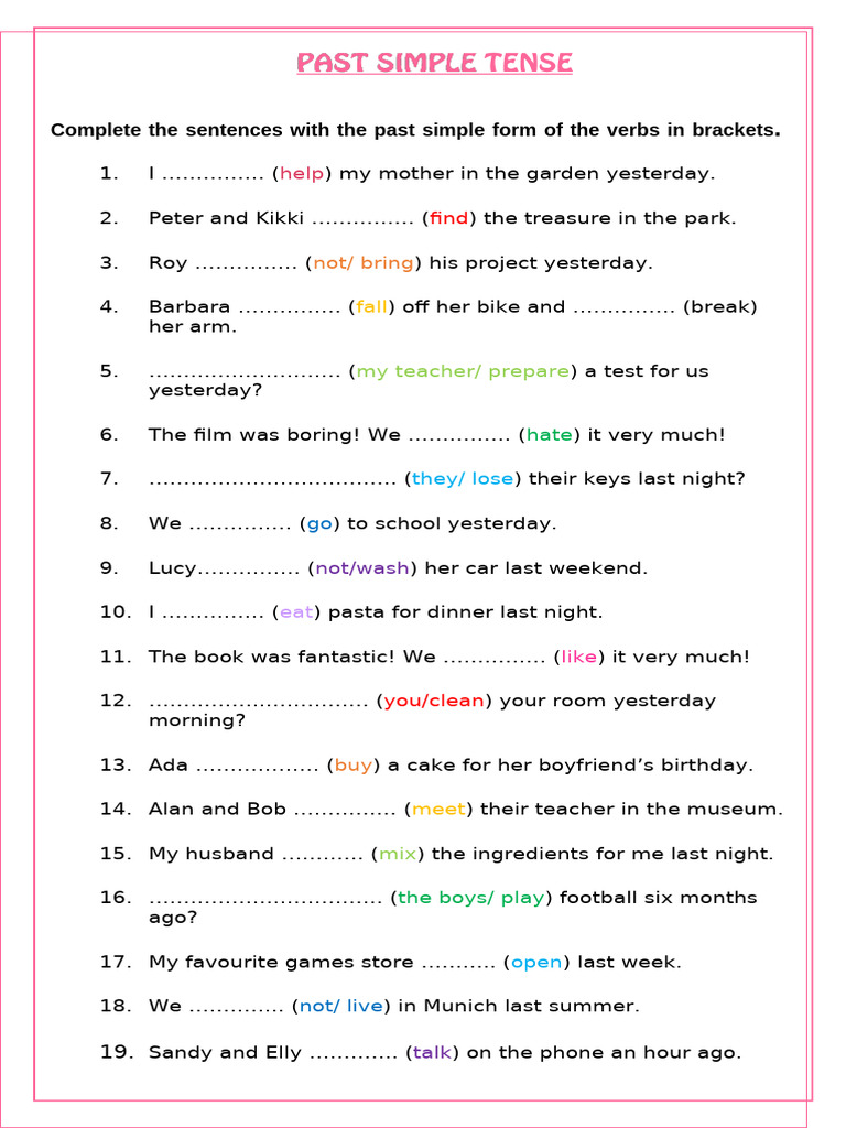 Ps - Regular and Irregular Verbs | PDF