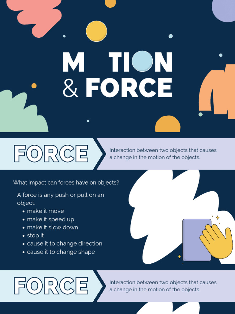 Force and Motion Presentation | PDF | Force | Friction