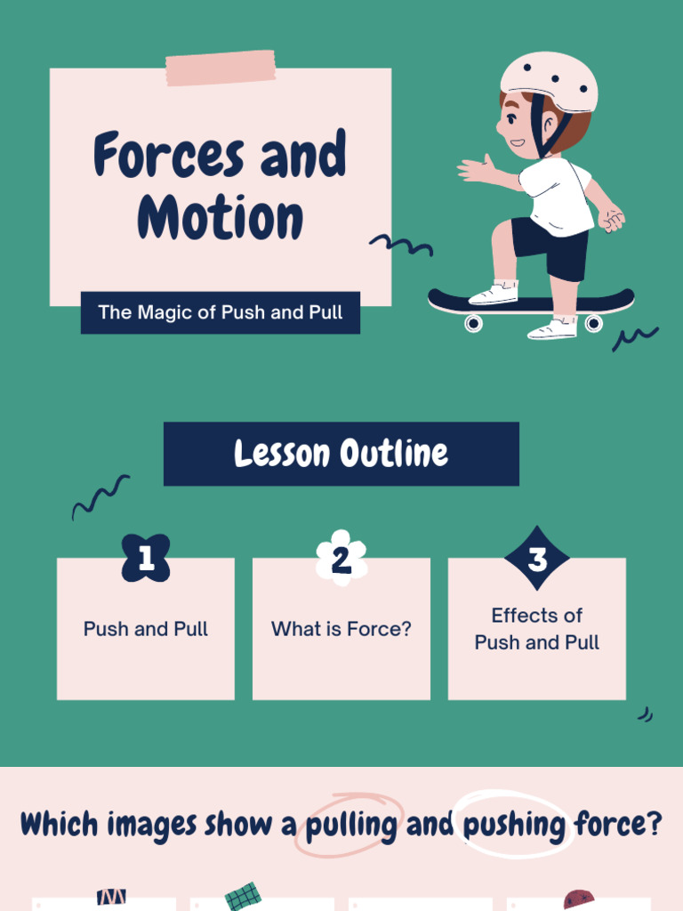 Forces and Motion Education Presentation | PDF | Force | Applied And ...