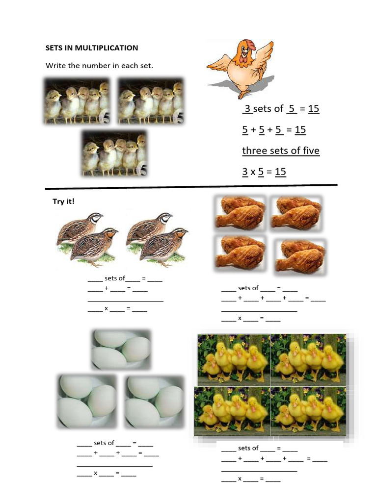 Sets in Multiplication | PDF