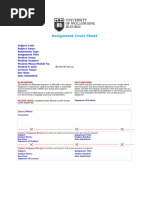 DCU Assignment Cover Sheet Template | PDF