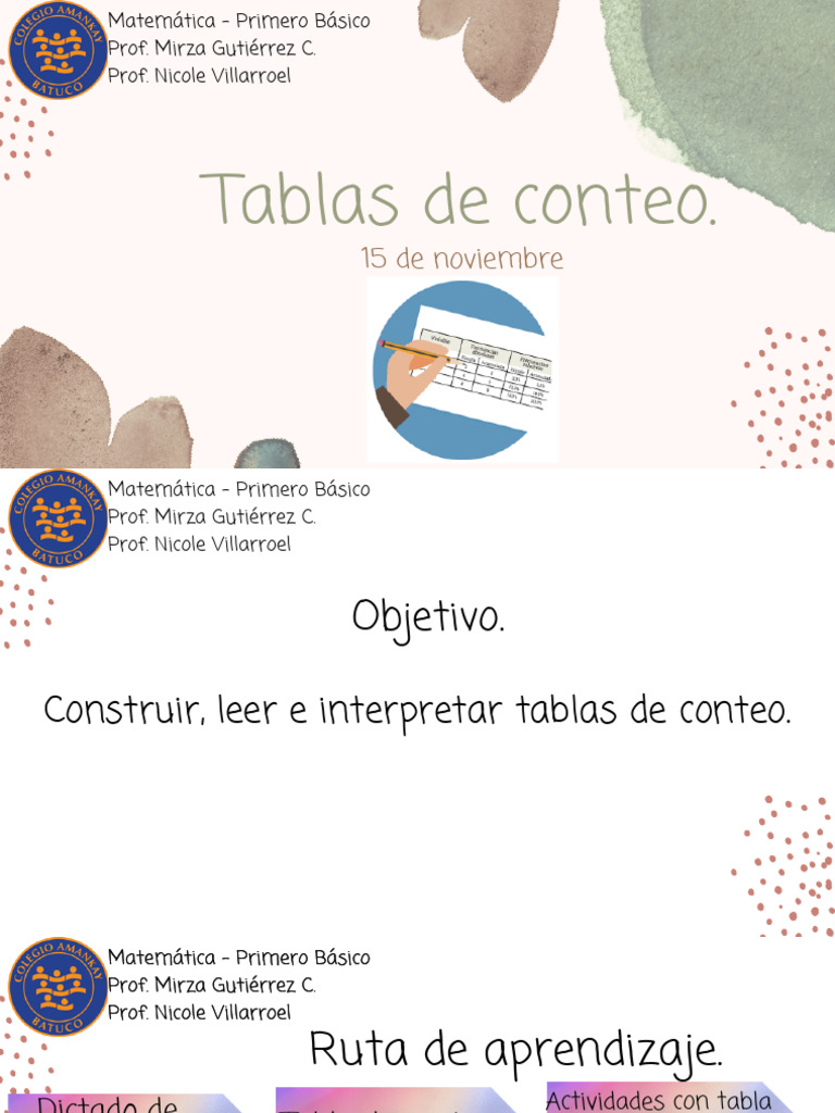 Tabla de Conteo | PDF