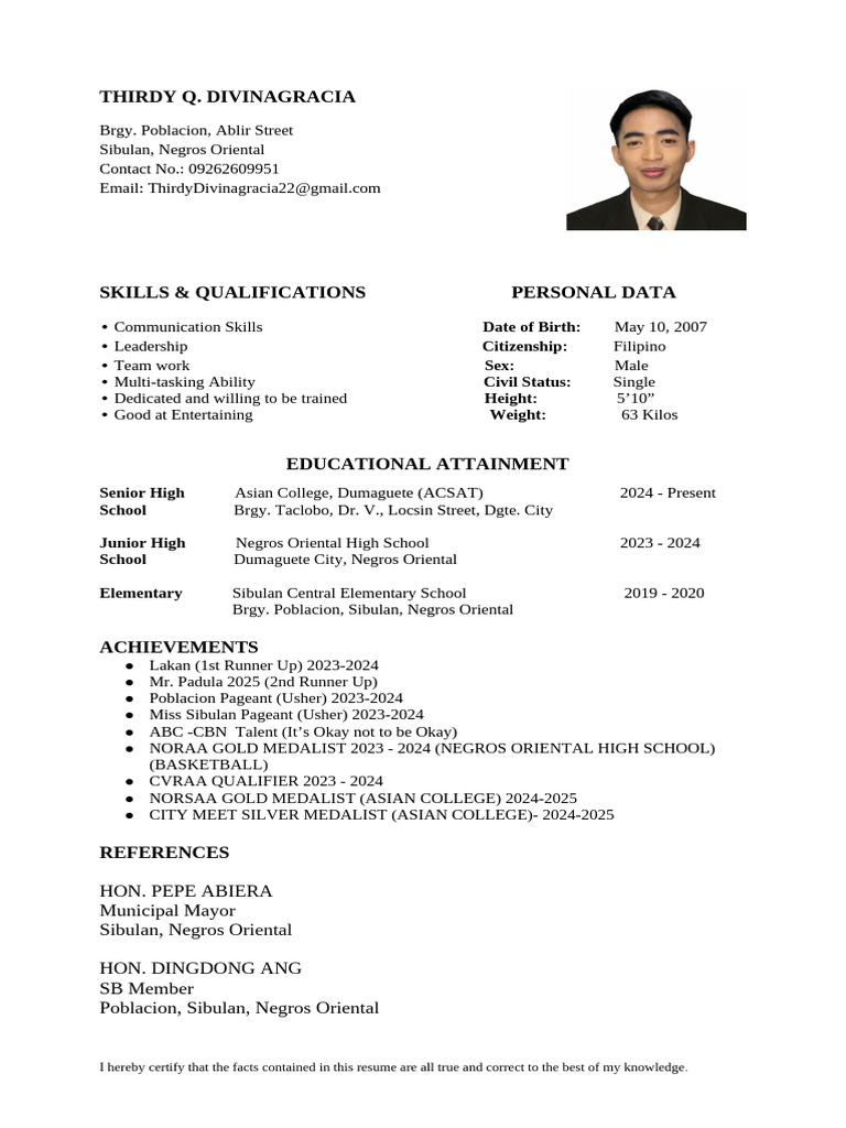 Thirdy Resume | PDF