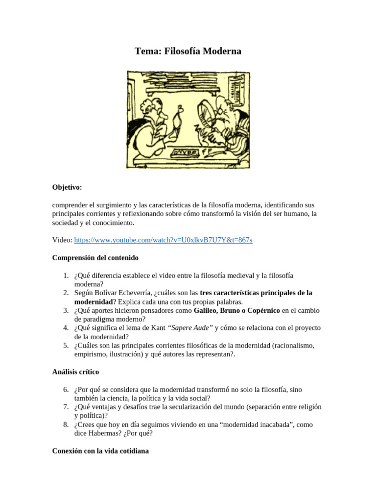 Filosofia Moderna | PDF