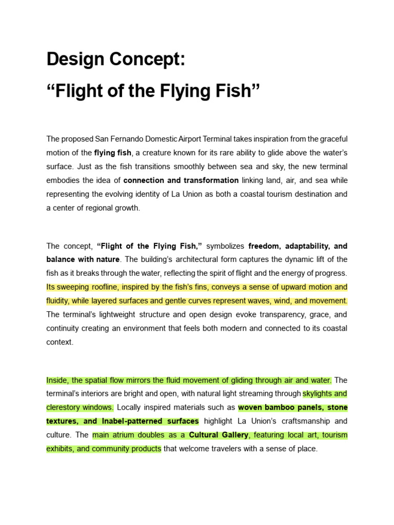 Design Concept Flight of The Flying Fish | PDF
