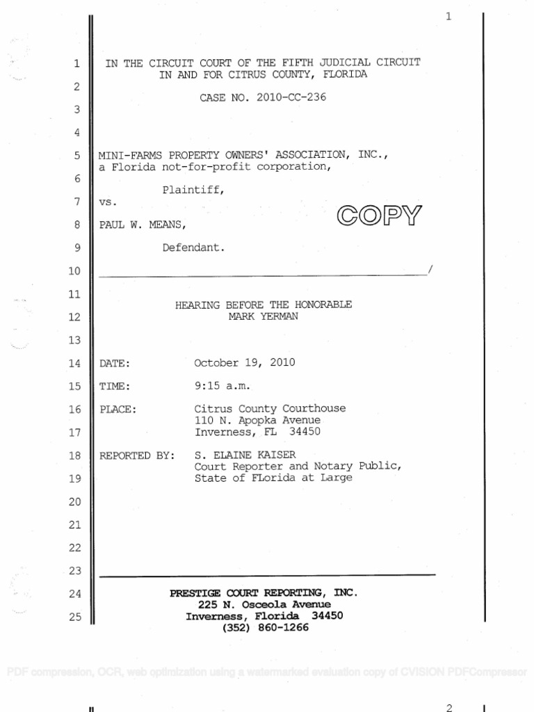 Hearing Transcript 10-19-2010 | PDF | Judiciaries | Separation Of Powers