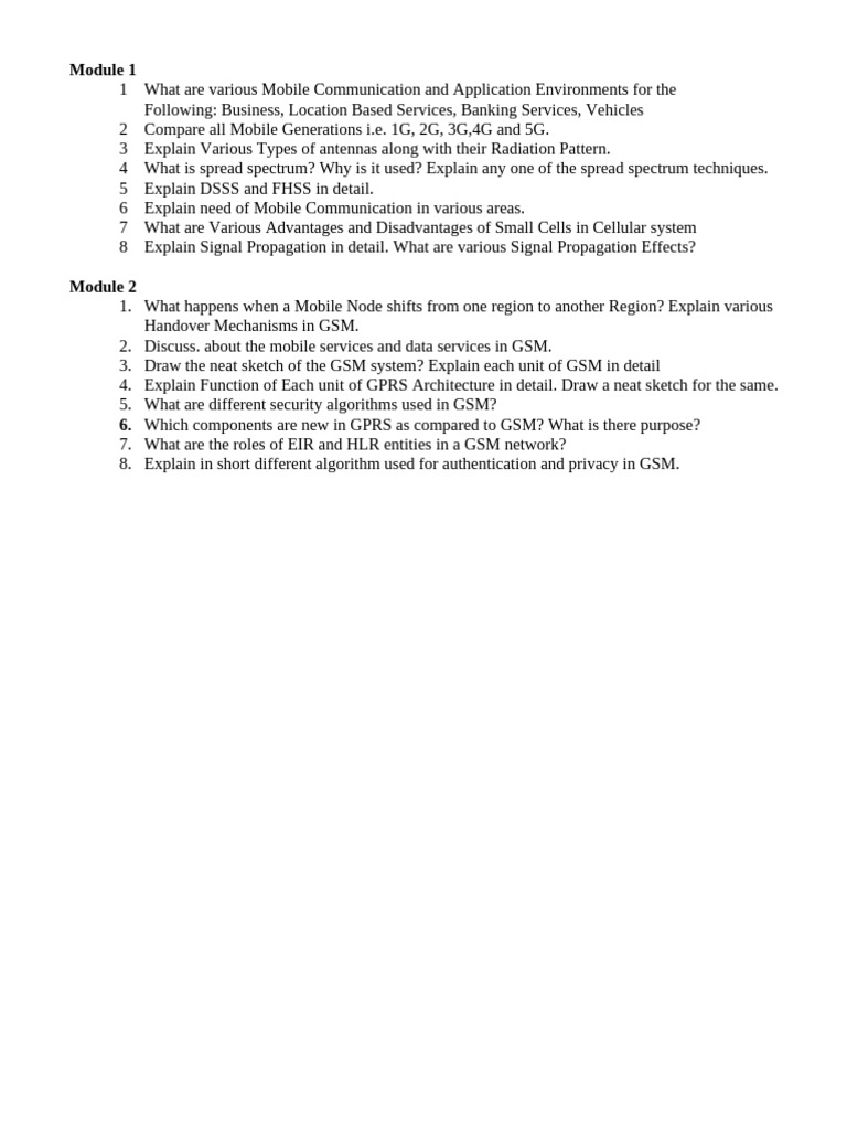 MC Question Bank UT-1 | PDF