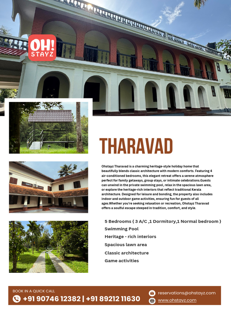 Ohstayz Tharavad Brochure | PDF