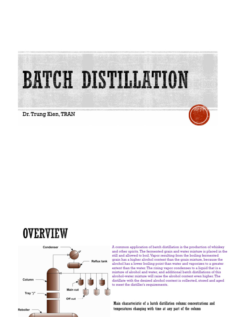 5. Batch Distillation | PDF