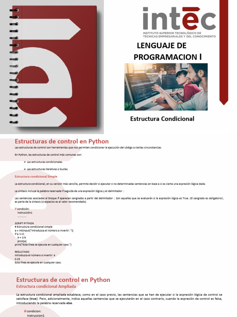 Estructura Programacion Condicional | PDF
