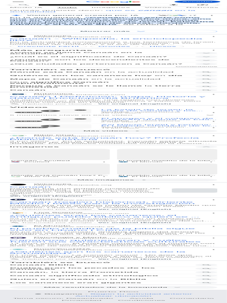 Que Es Canan en La Actualidad - Buscar Con Google | PDF | Canaán