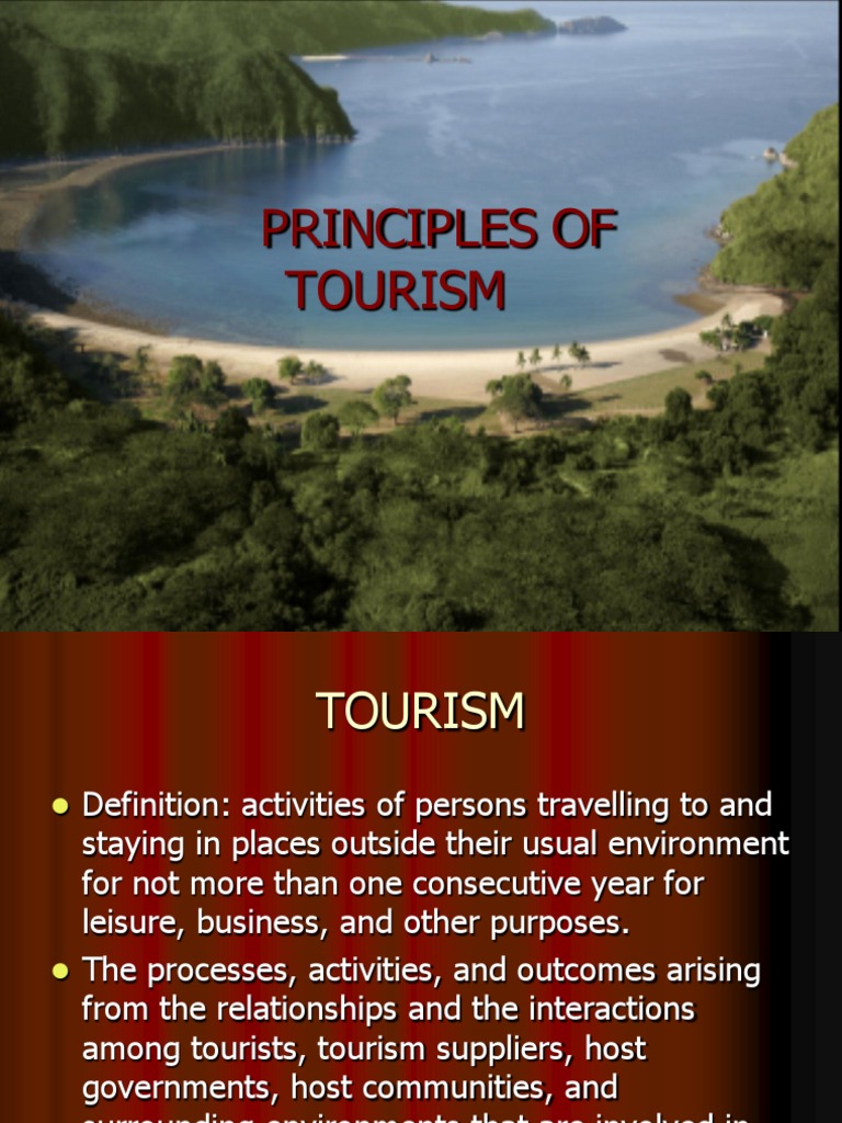 Basic Principles in Tourism Mgt. (OVERVIEW of TOURISM) | PDF | Tourism ...