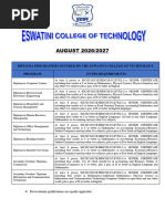 Lerotholi Polytechnic 2025 Prospectus | PDF | High School Diploma ...