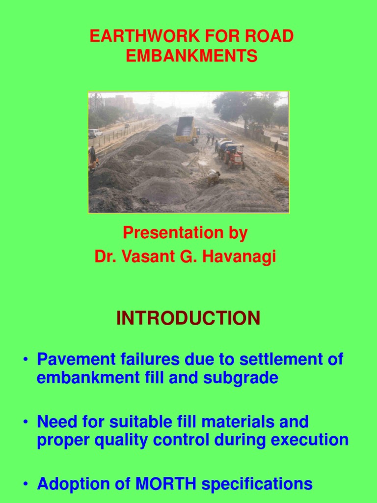 Earthwork For Road Construction | PDF | Soil | Infrastructure