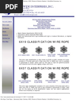 6x19 IWRC Strength and Weights Chart | PDF