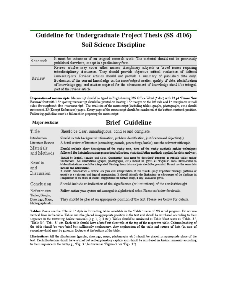 Guideline For SS Students | PDF | Citation | Science