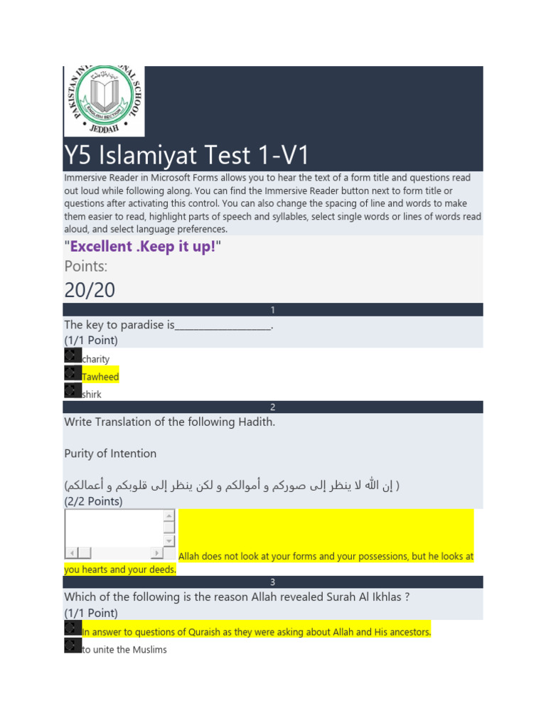 Islamic Studies T1 and T2 Combined | PDF | Prophets And Messengers In ...