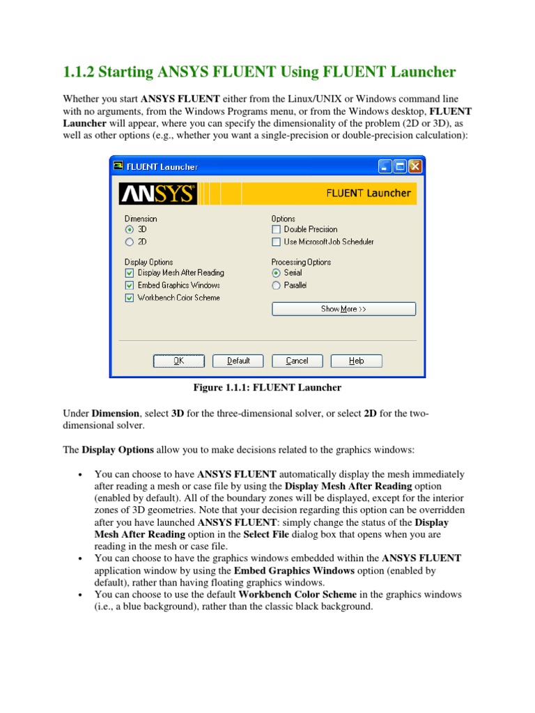 Fluent Tutrial | PDF | Command Line Interface | Graphical User Interfaces