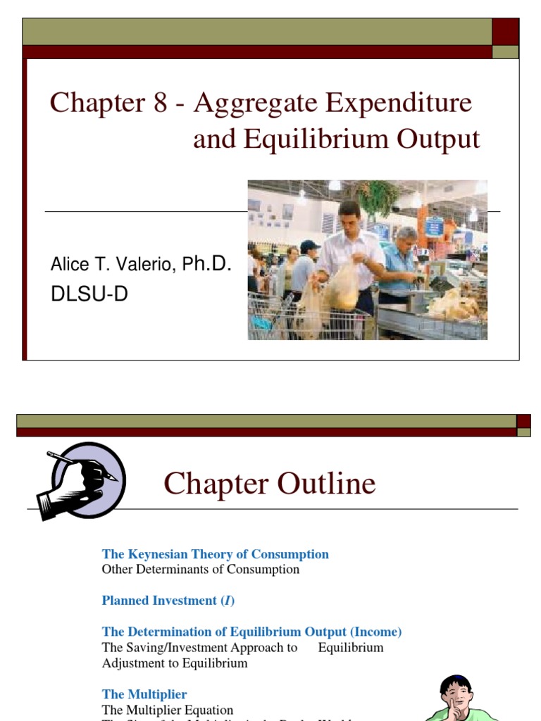 Chapter 8 - Aggregate Expenditure and Equilibrium Output | Download Free PDF | Fiscal Multiplier ...