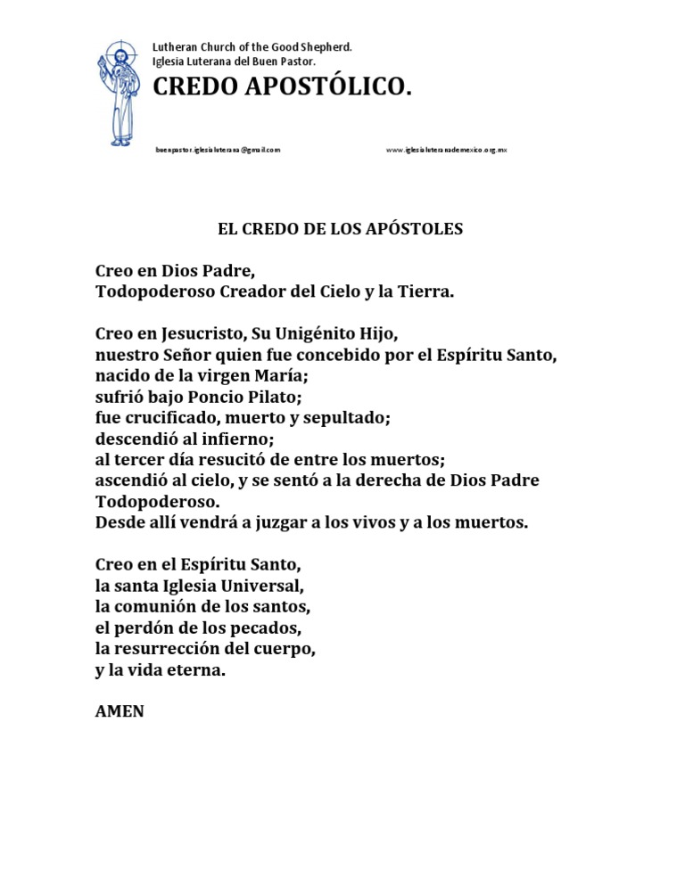 El Credo de Los Apóstoles | PDF