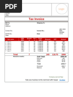 Cloth Bill Format Template | PDF