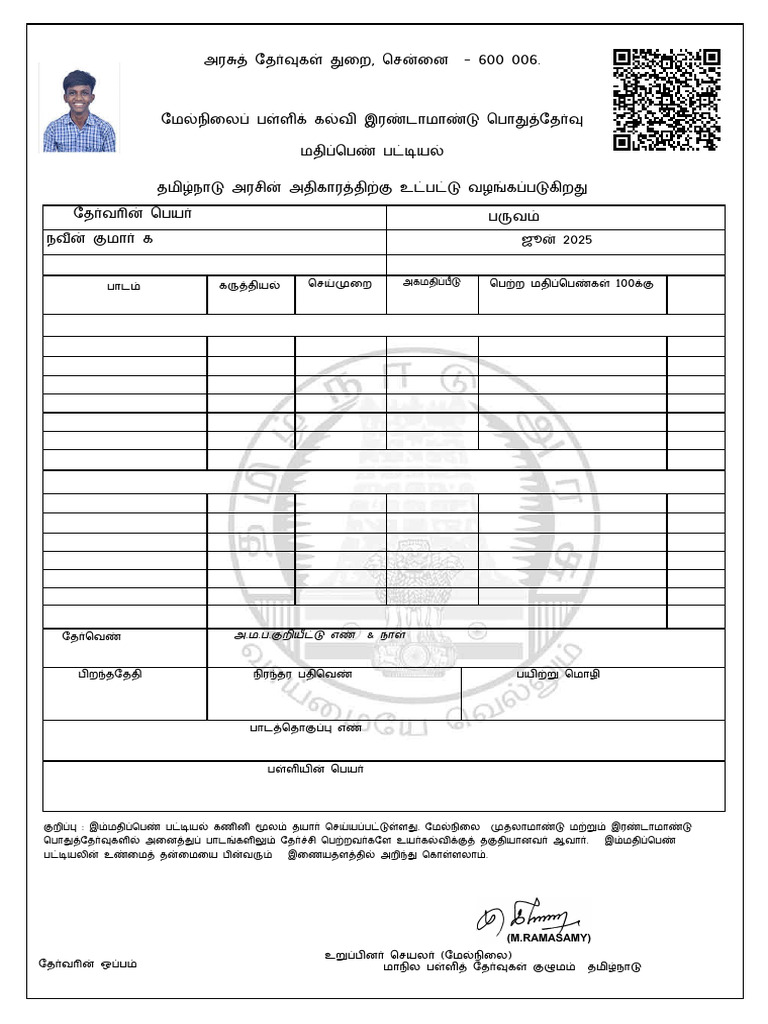 3152570-1-JUL Provisional Marksheet | PDF