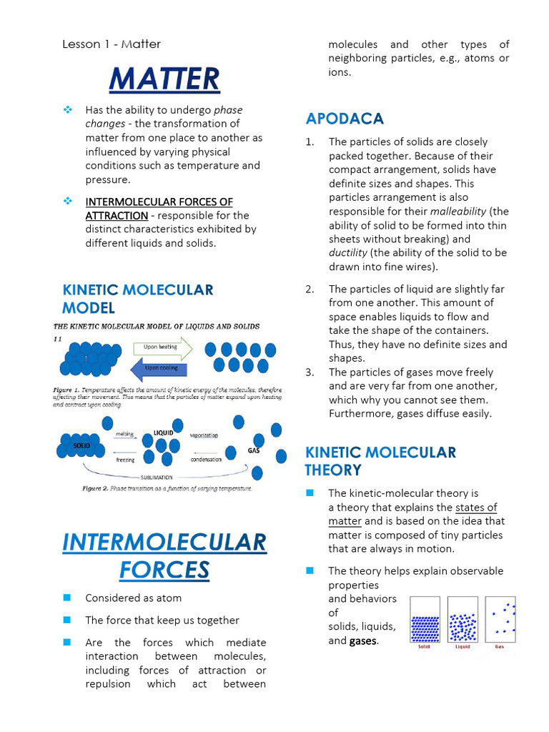 General Chemistry Notes | PDF | Chemical Polarity | Intermolecular Force