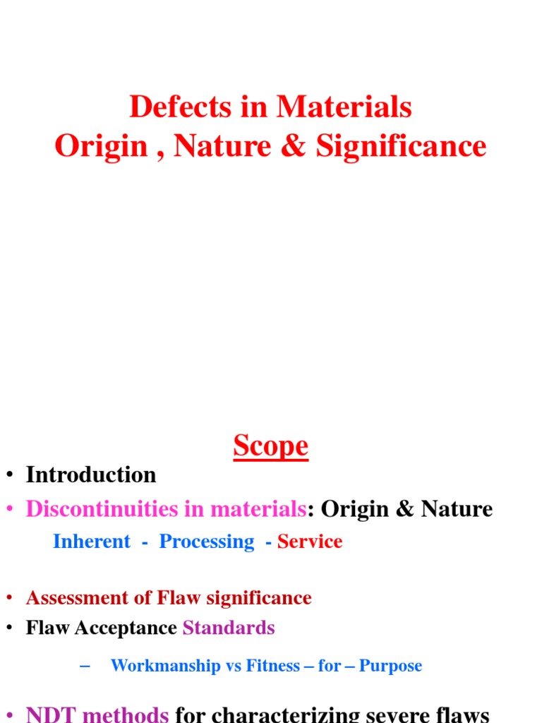Defects in Materials | PDF | Casting (Metalworking) | Heat Treating