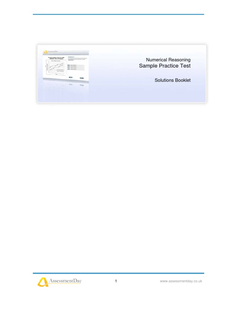 Numerical Reasoning Test3 Solutions Download Free Pdf Percentage Profit Accounting