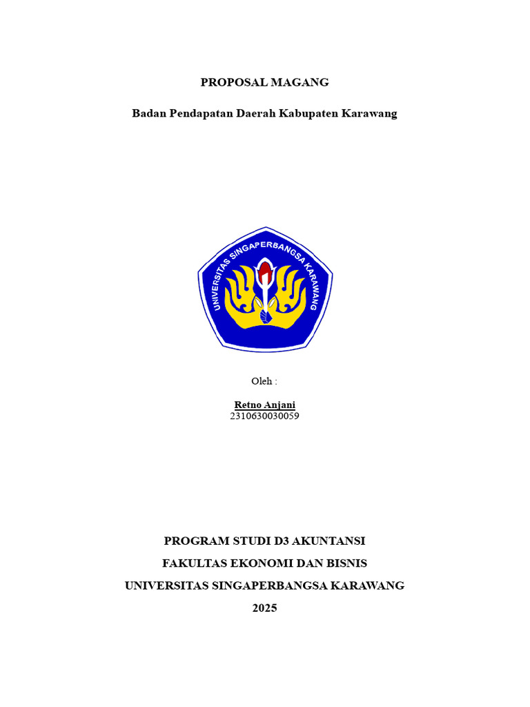 Proposal Magang | PDF