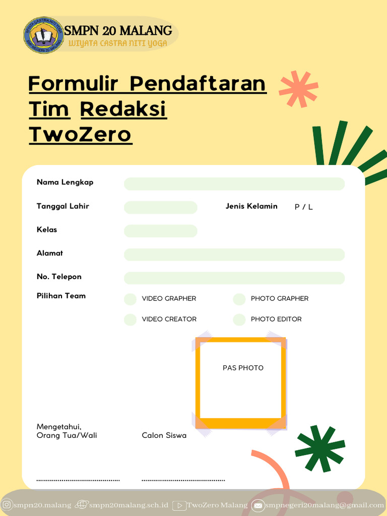 Formulir Redaksi | PDF