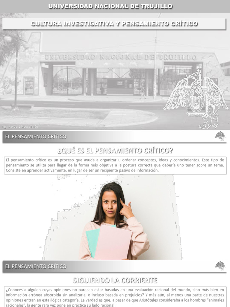 06 - EL PENSAMIENTO CRÍTICO | PDF | Pensamiento crítico | Pensamiento