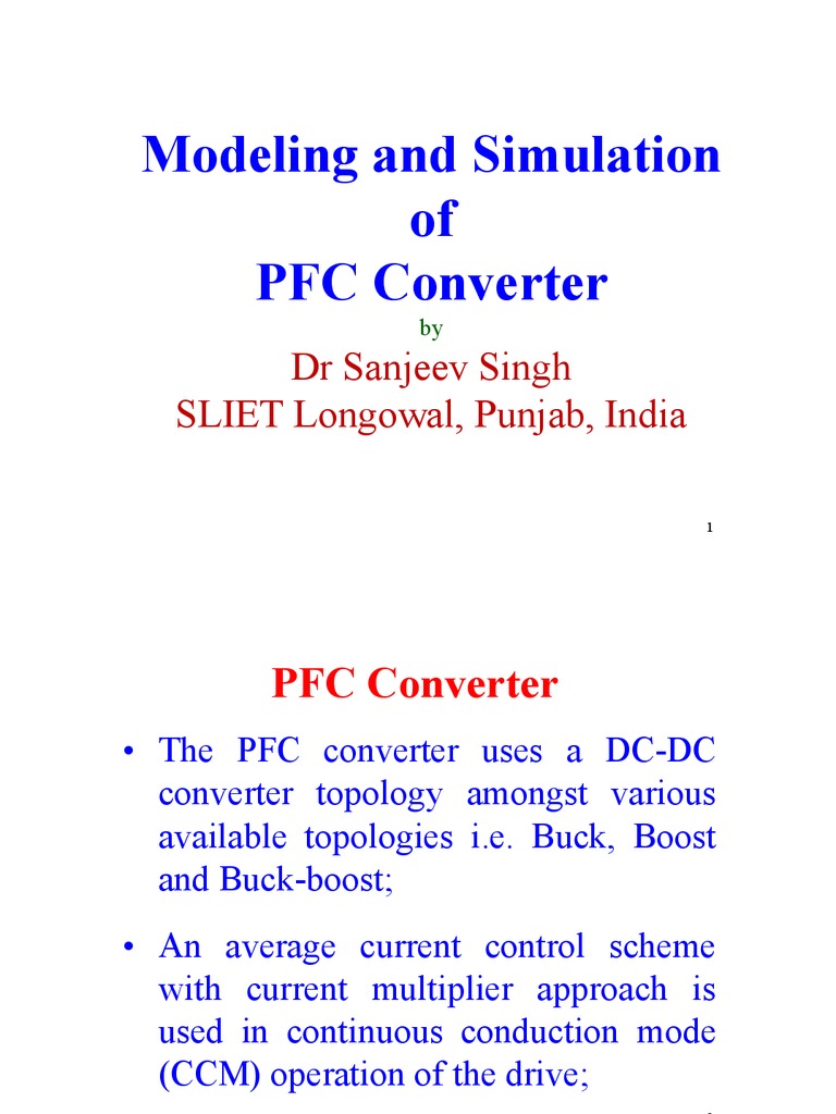 Modeling and Simulation of PFC Converters | PDF | Rectifier | Energy ...