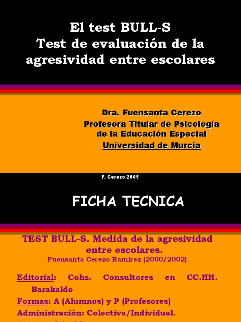 Bull S Resumido | PDF | Sicología | Ciencias del comportamiento